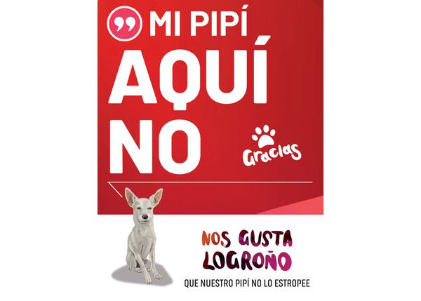 ‘Nos gusta Logroño. Que nuestro pipí no lo estropee’, campaña para ...